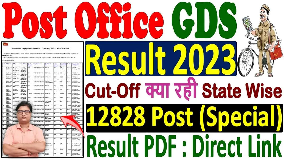 India Post Office GDS Result 2023 Download GDS Result 2023 PDF India Post Office GDS Result 2023 Download GDS Result 2023 PDF